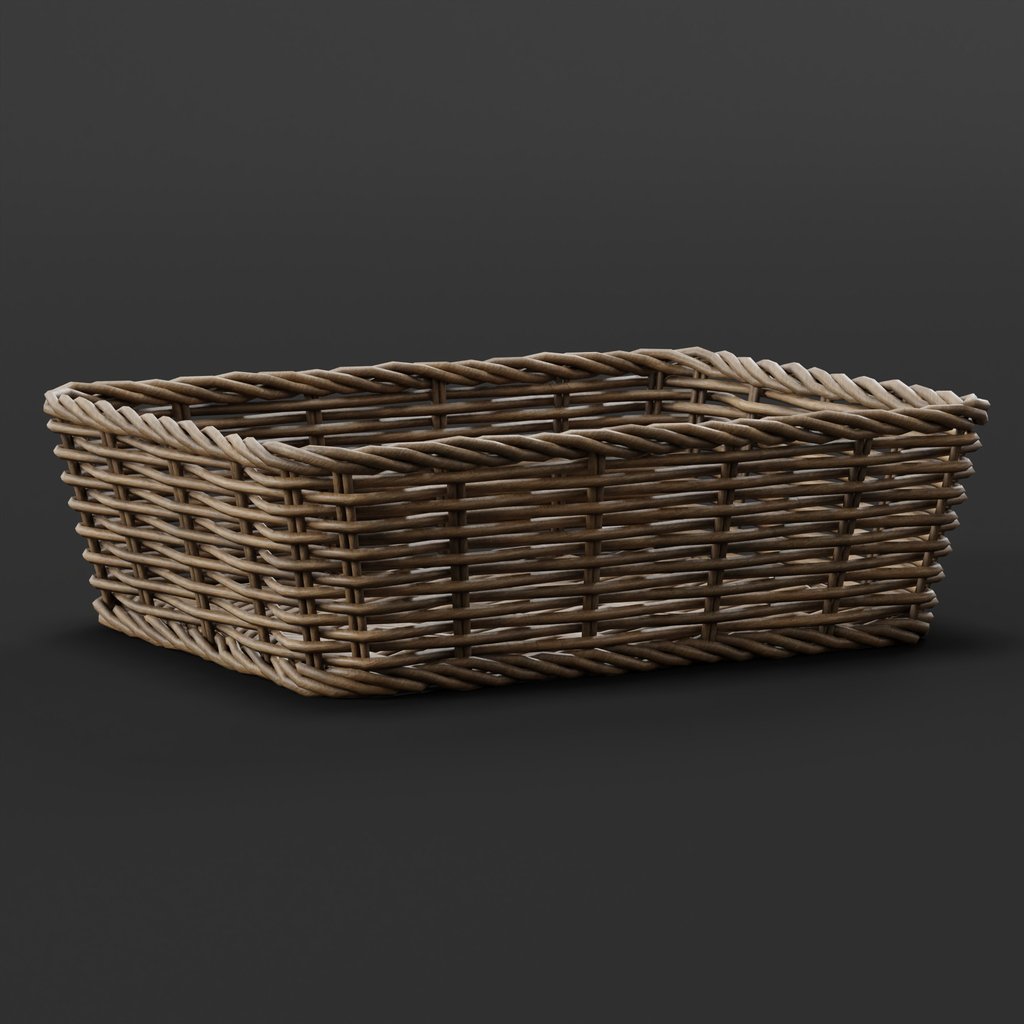 Wicker Basket 01 | FREE Miscellaneous models | BlenderKit