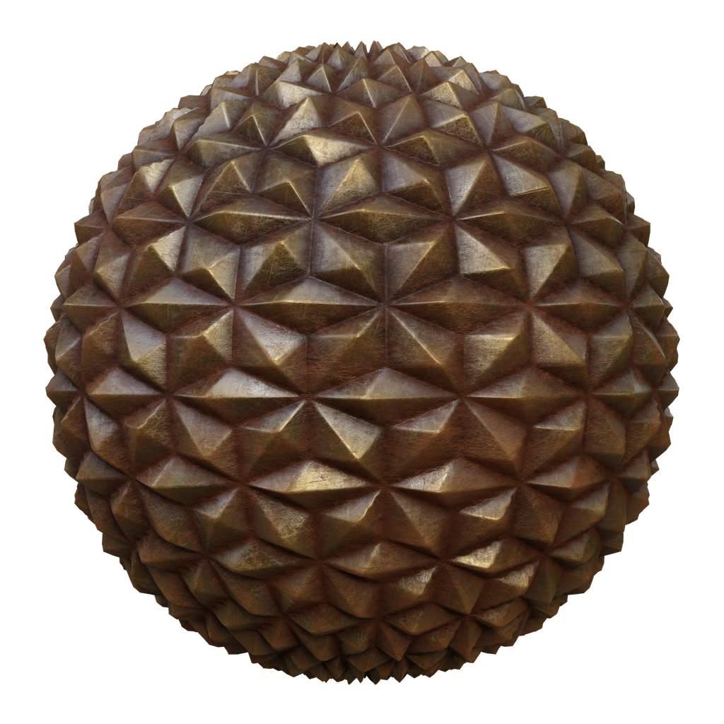 Rusty Geometric Metal Armour - 01 | FREE metal materials | BlenderKit