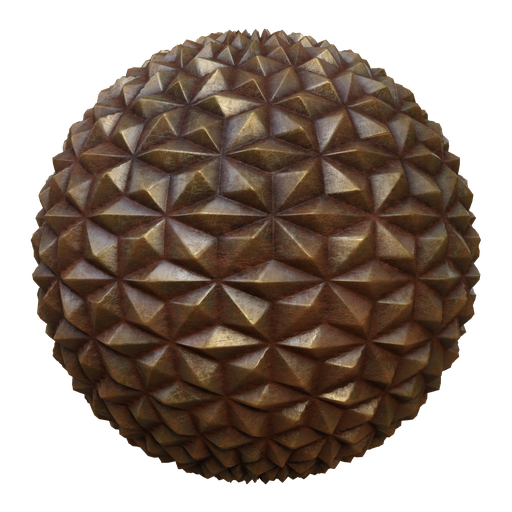 Rusty Geometric Metal Armour - 01 | FREE metal materials | BlenderKit