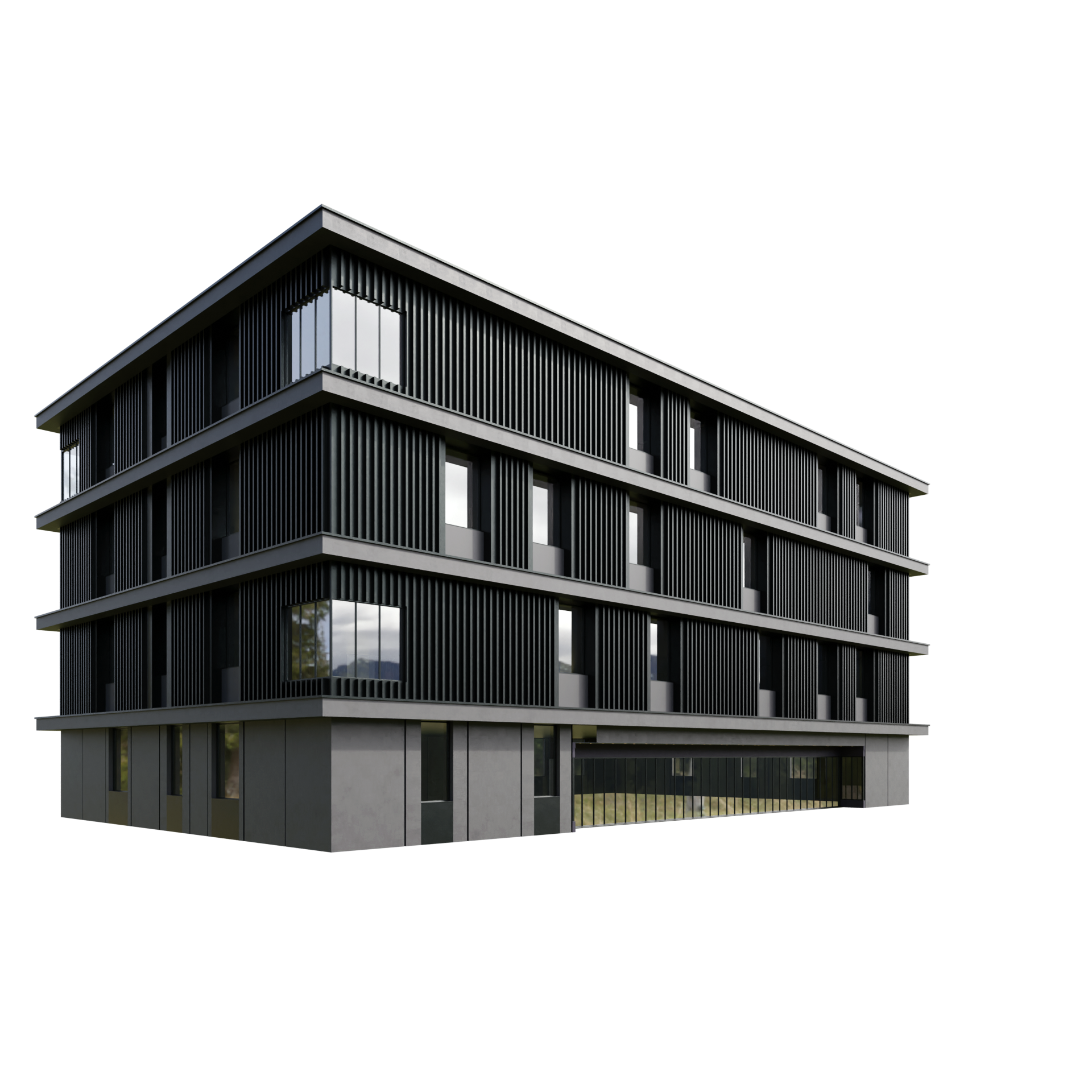 Modular Building 06 | Private Buildings models | BlenderKit