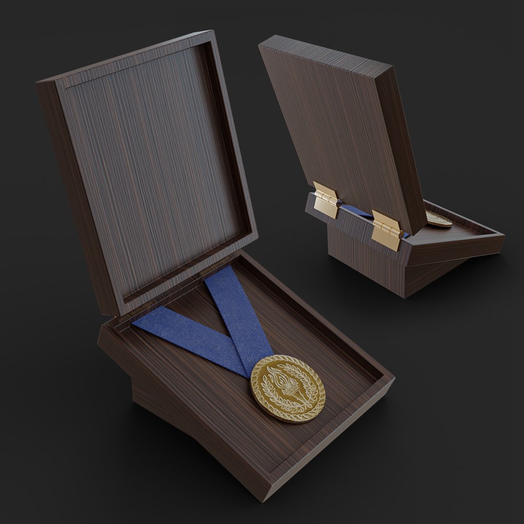 Trophy Medal | Sport models | Blendkit