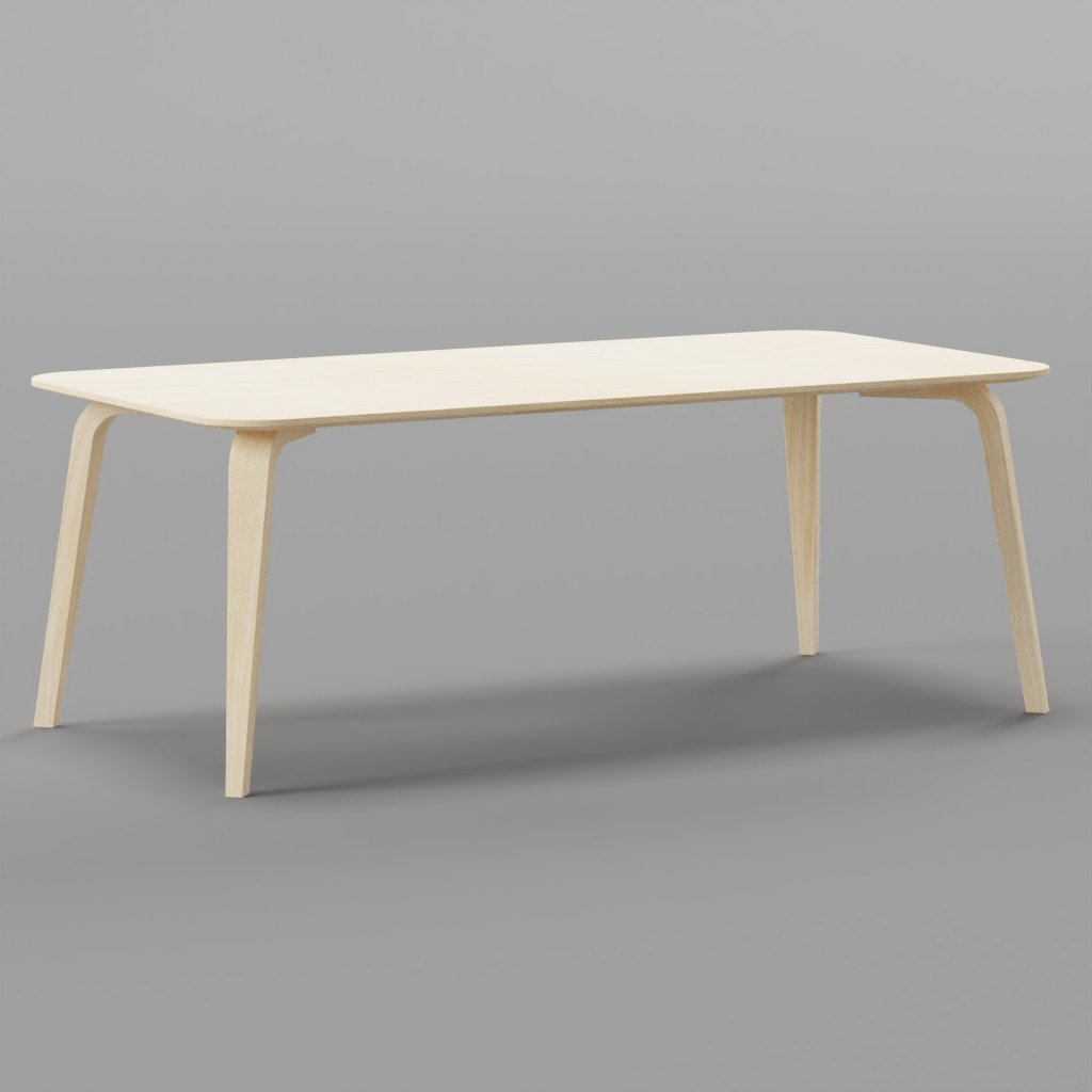 GUBI Rectangular Table | FREE Tables models | BlenderKit