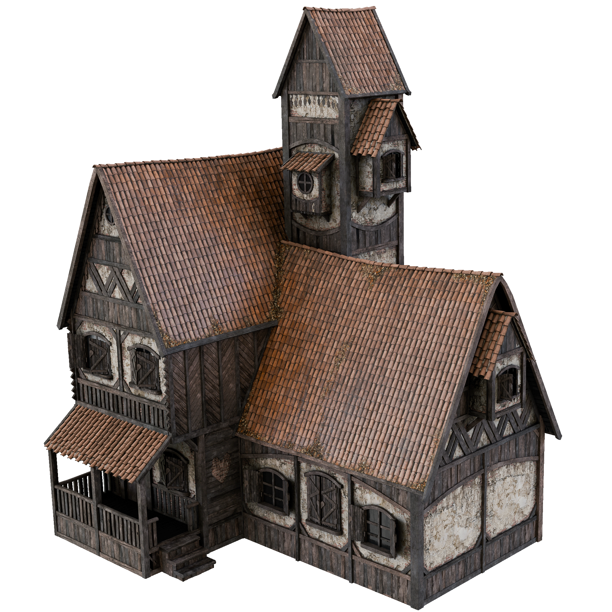 Medieval house | Historic Buildings models | BlenderKit