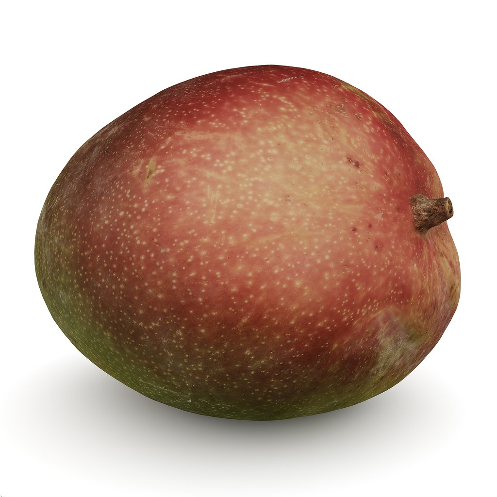 Whole mango red fruit realistic scan | Fruit & Vegetables models ...