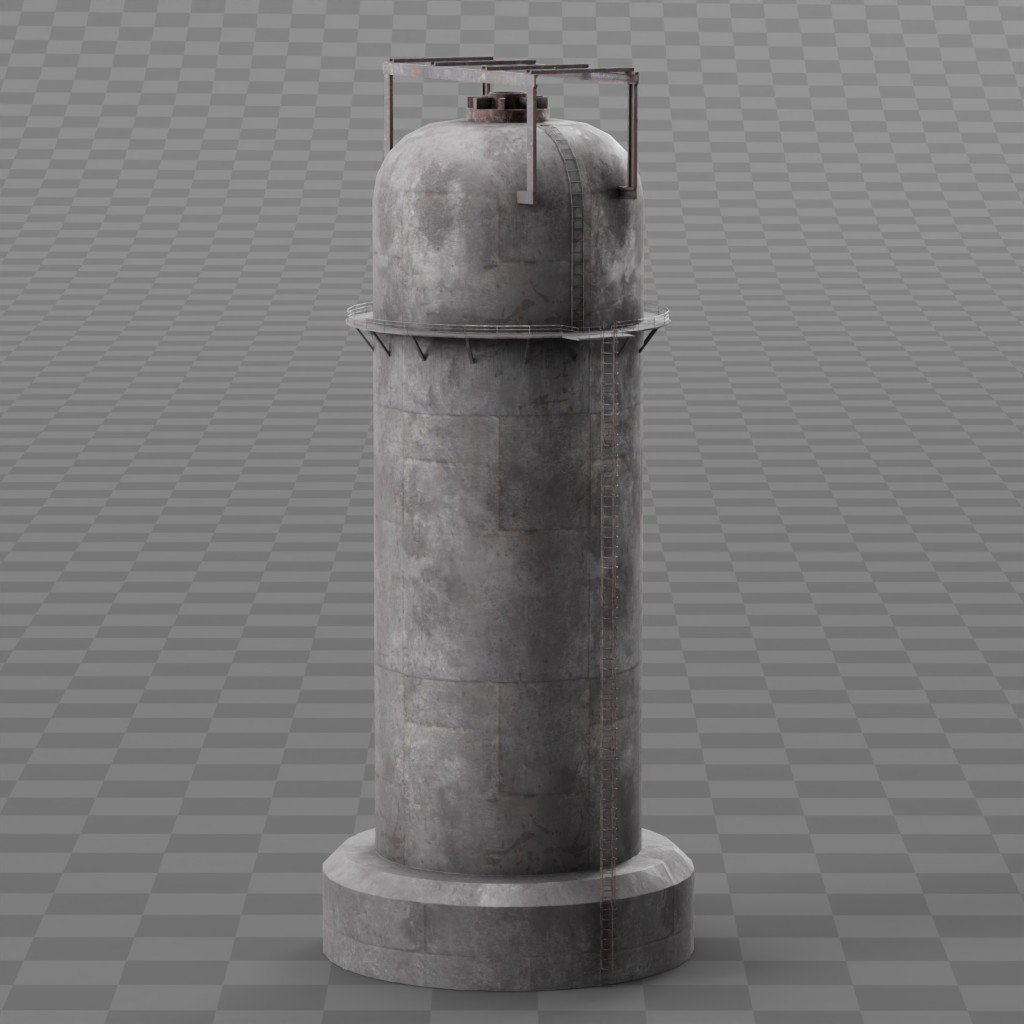 Industrial Building | Architectural Structures models | BlenderKit