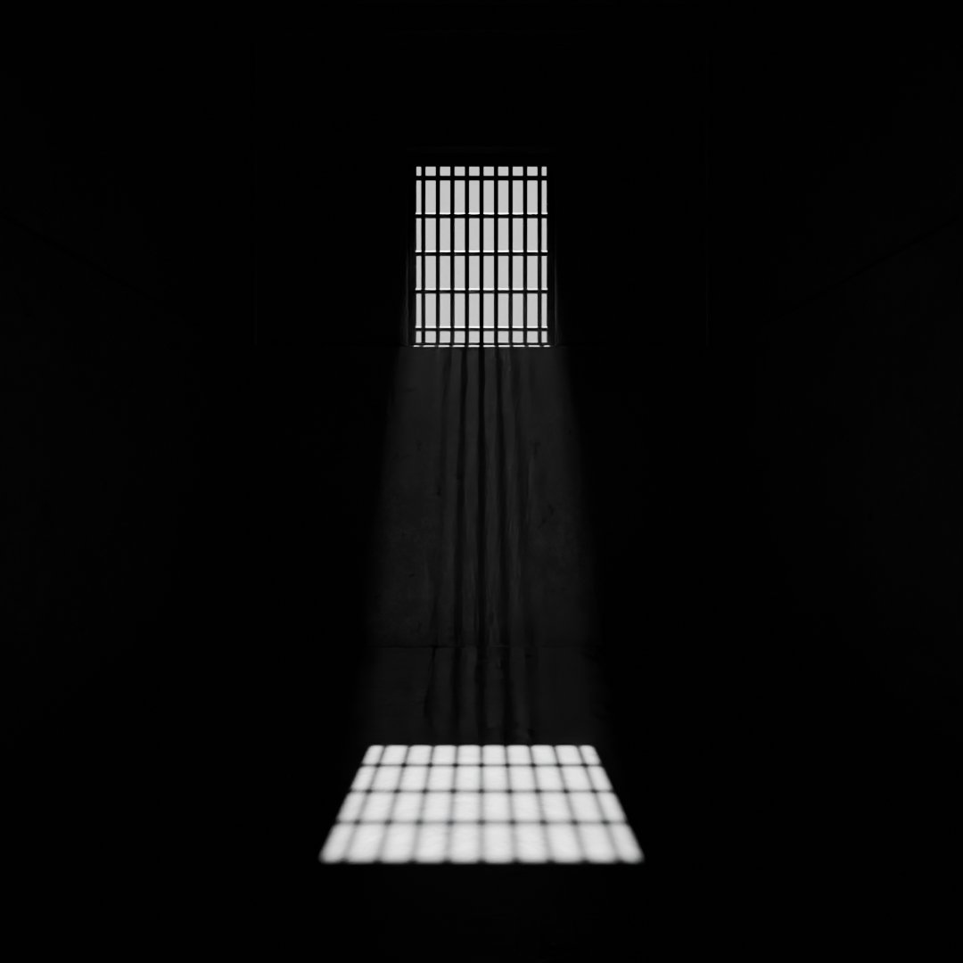 Dark prison window light room | Interior scenes | BlenderKit