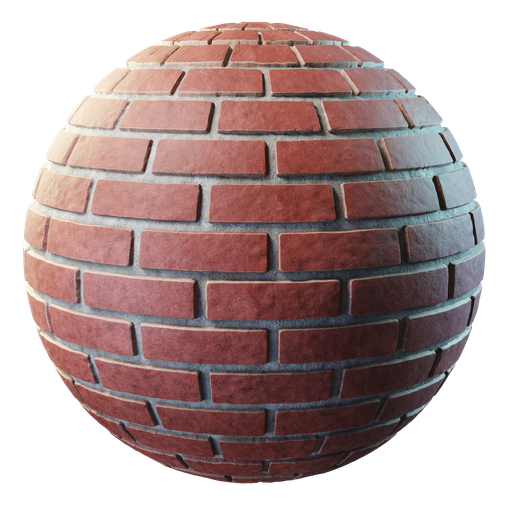 Red Brick Wall 4K (PBR) | FREE bricks materials | BlenderKit
