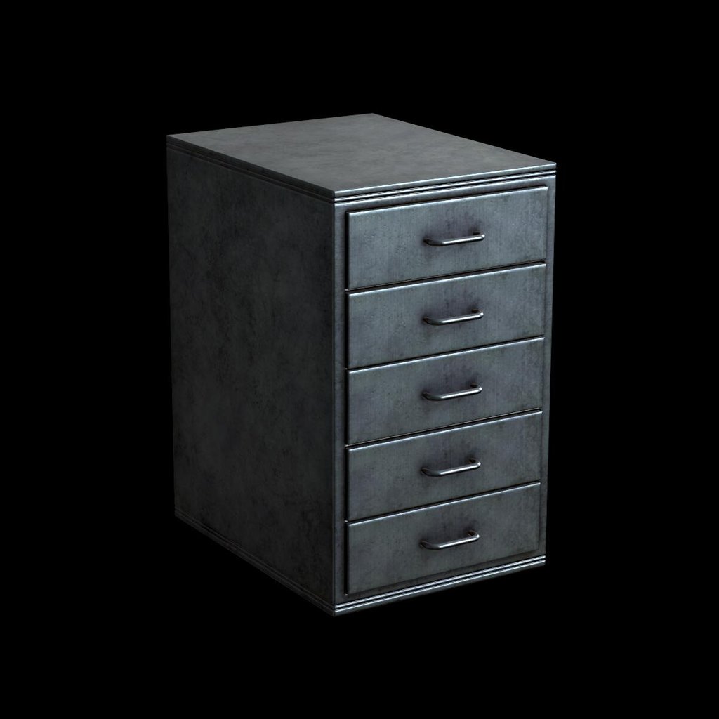 BlenderKit | Download the FREE File cabinets 02 model