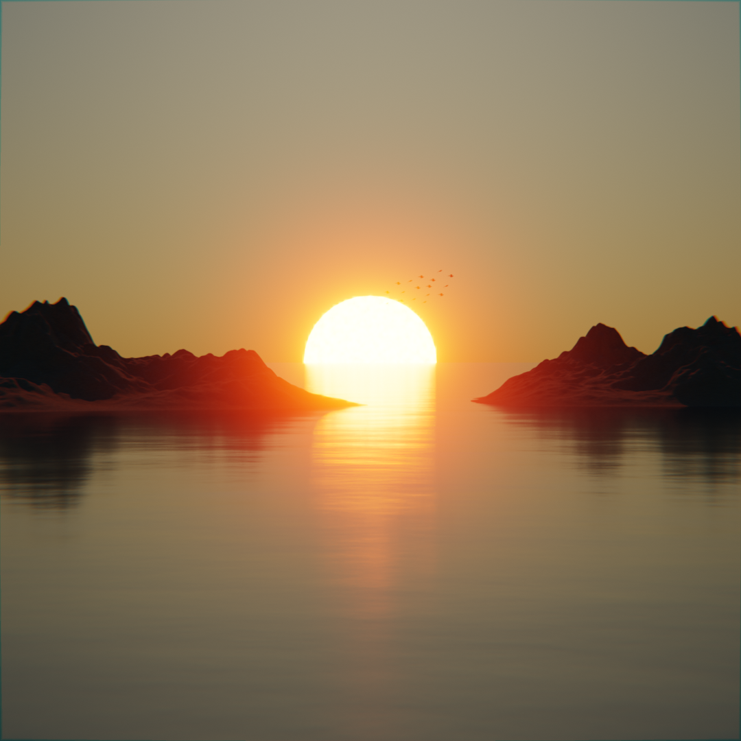 Sunset Animated Background | Nature scenes | BlenderKit