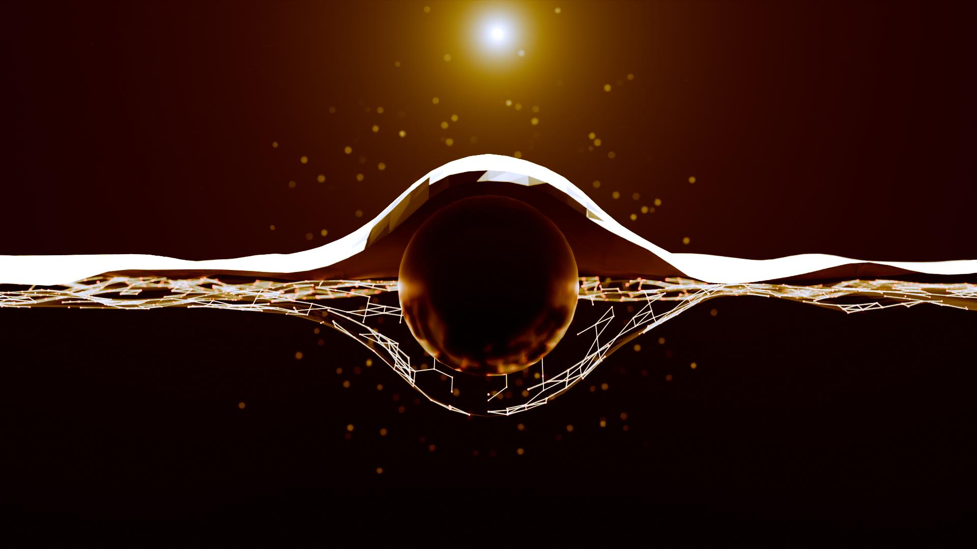 Abstract Geometry Nodes Art | Science scenes | BlenderKit