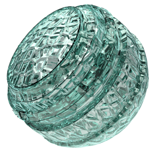 Textured Glow Crystal Glass | FREE glass materials | BlenderKit