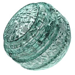 Textured Glow Crystal Glass | FREE 3D glass materials | BlenderKit