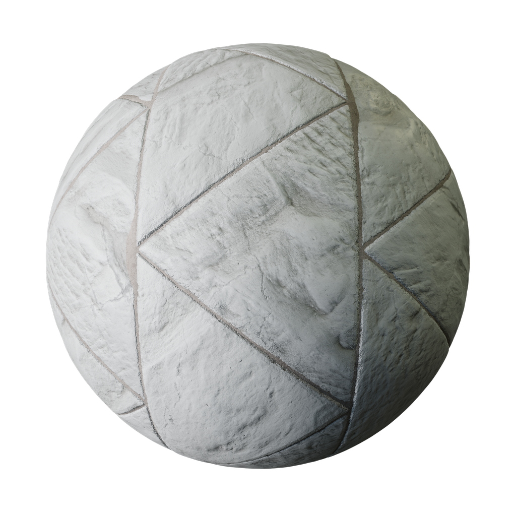 Triangle paving stone | FREE plaster materials | BlenderKit
