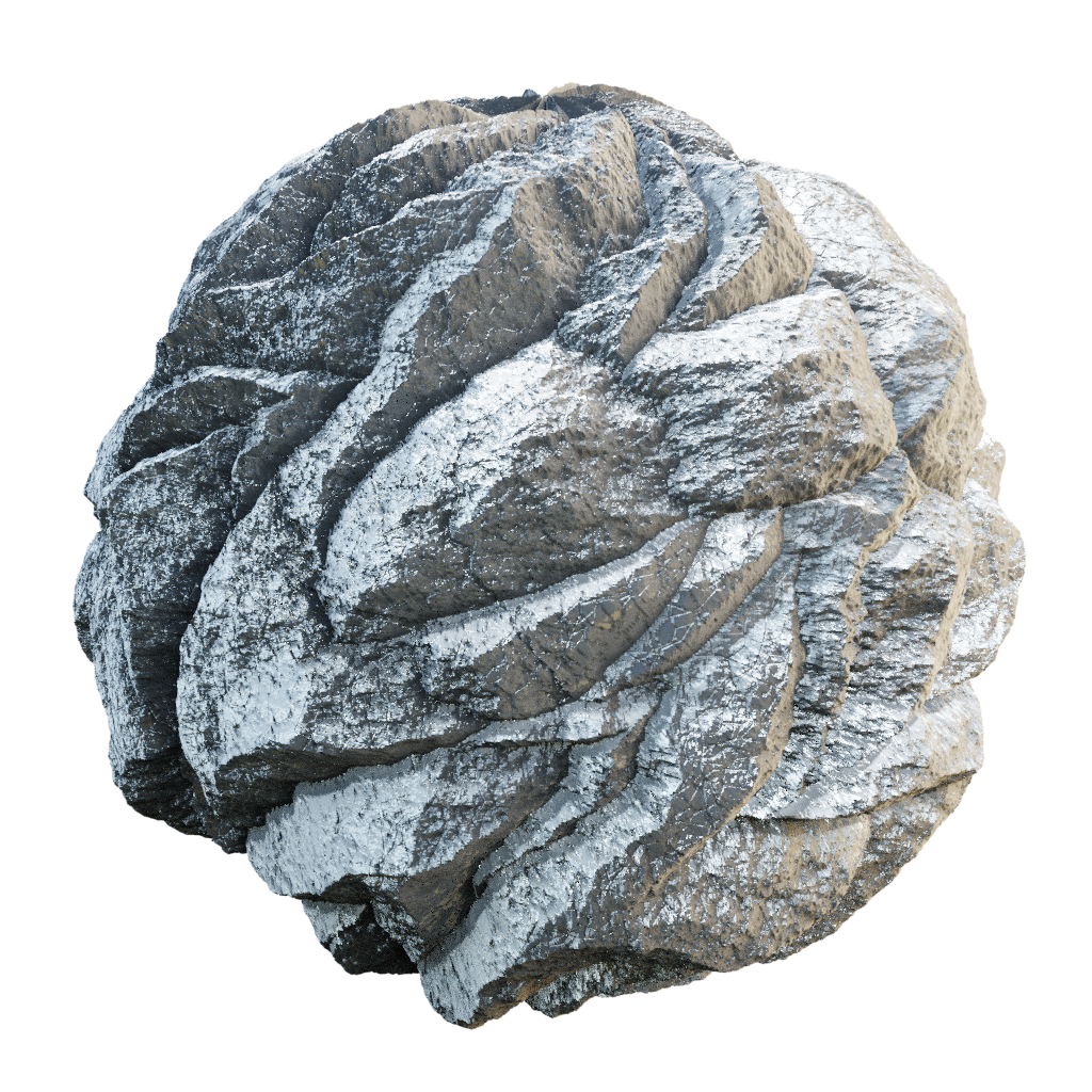 Procedural Snowy Cliff | FREE rock materials | BlenderKit