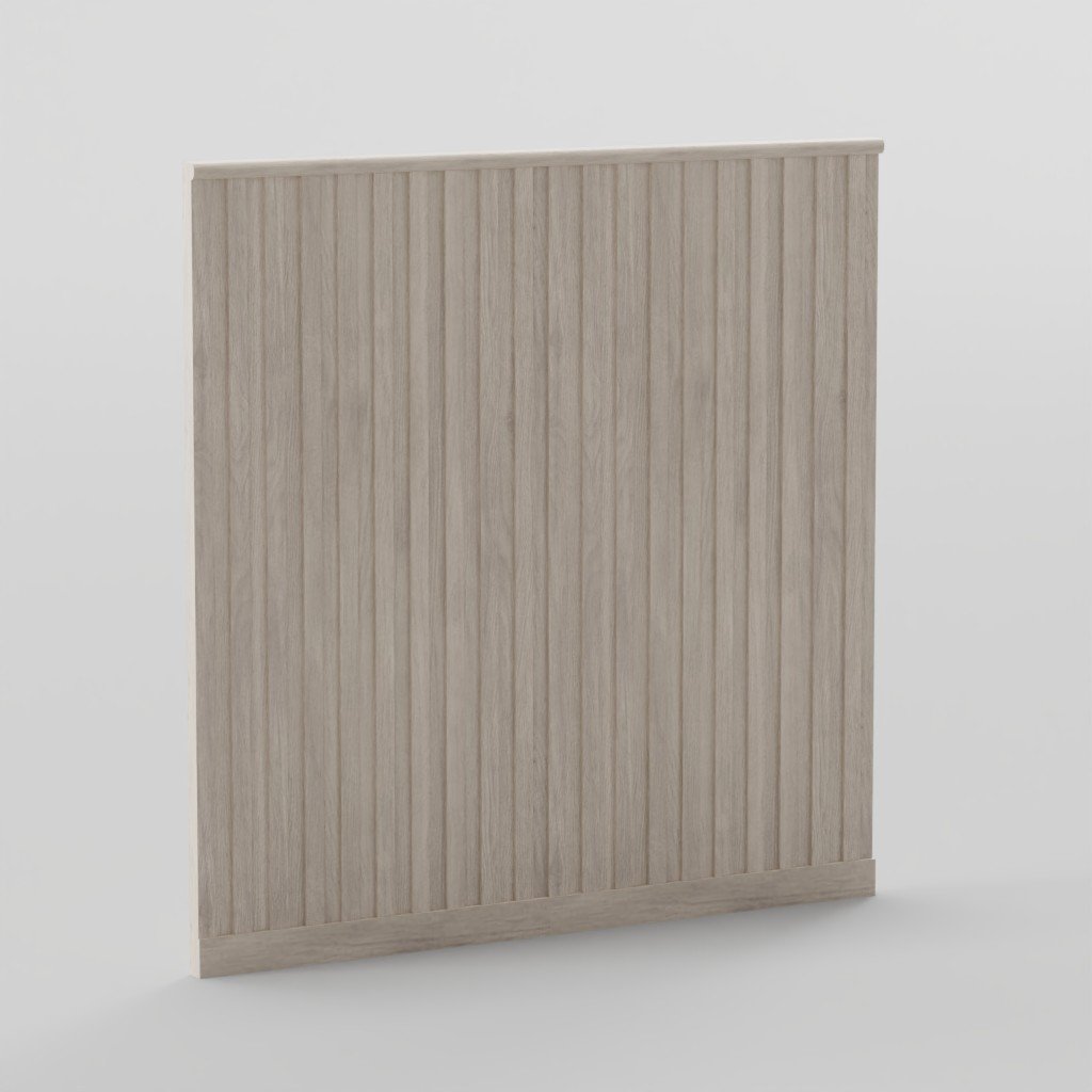 Fluted Wall Panel | FREE 3D Panels models | BlenderKit