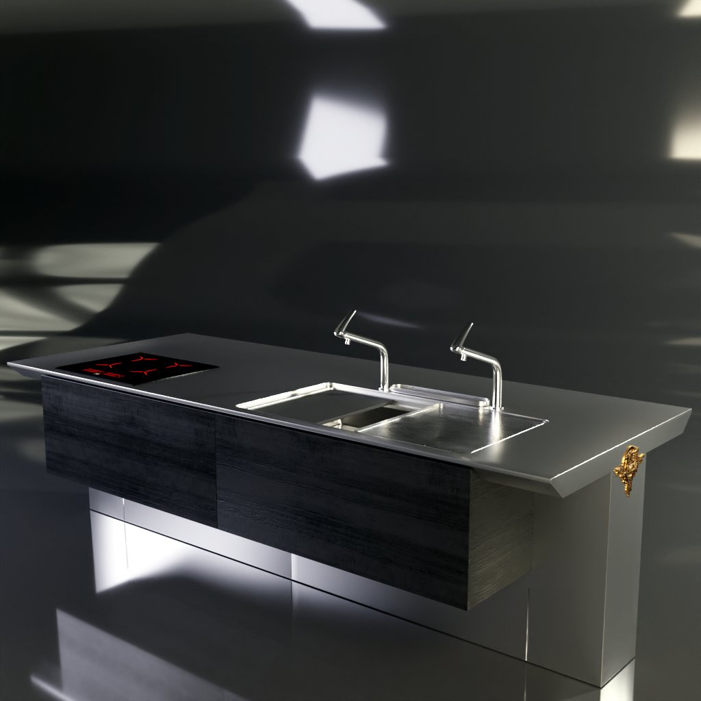 TOYO Kitchen Leone | FREE Kitchen Appliances models | BlenderKit