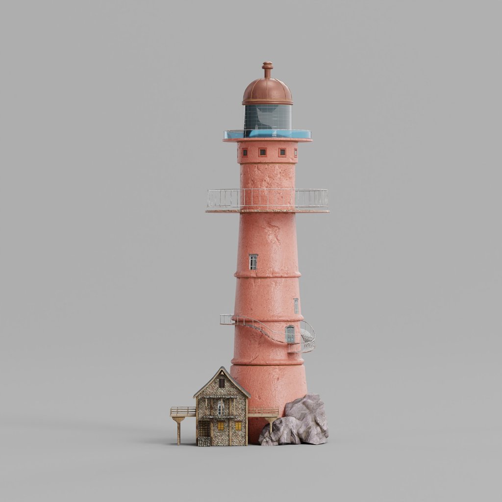Beacon | 3D Sci-fi models | BlenderKit