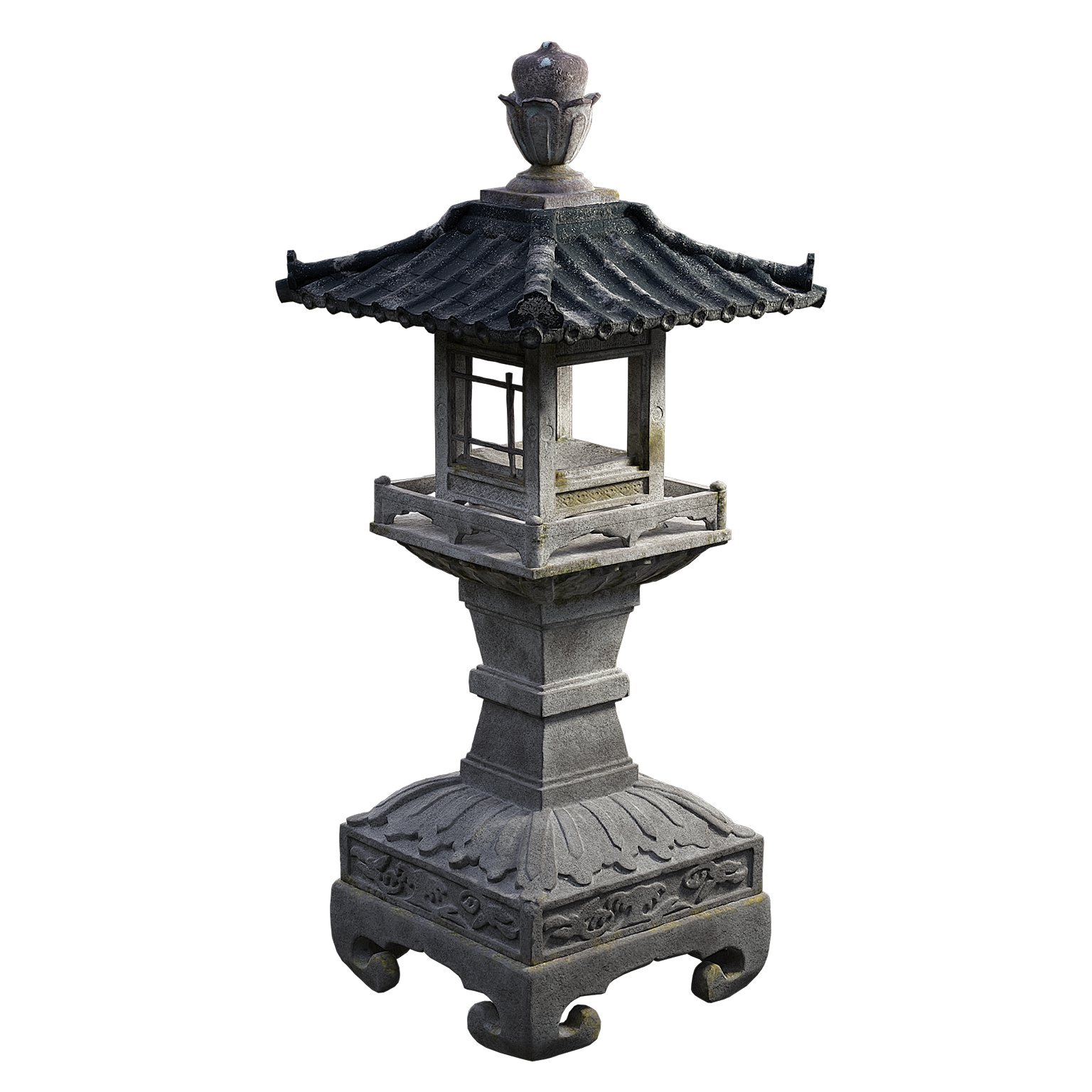 Old japanese lantern sakura | 3D Historic models | BlenderKit