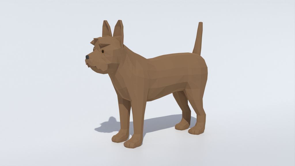 Low Poly Yorkshire Terrie | Mammals models | BlenderKit