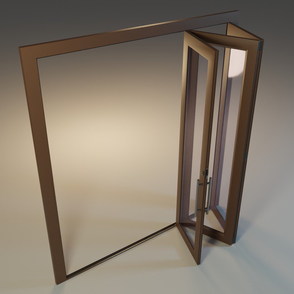 Tri-Fold Doors | FREE Doors models | BlenderKit