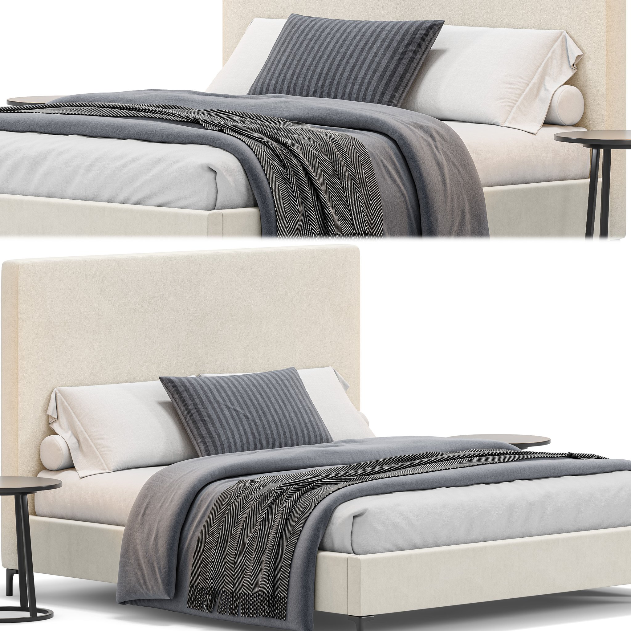 Bed Delilah Bed by highfashion | Beds models | BlenderKit