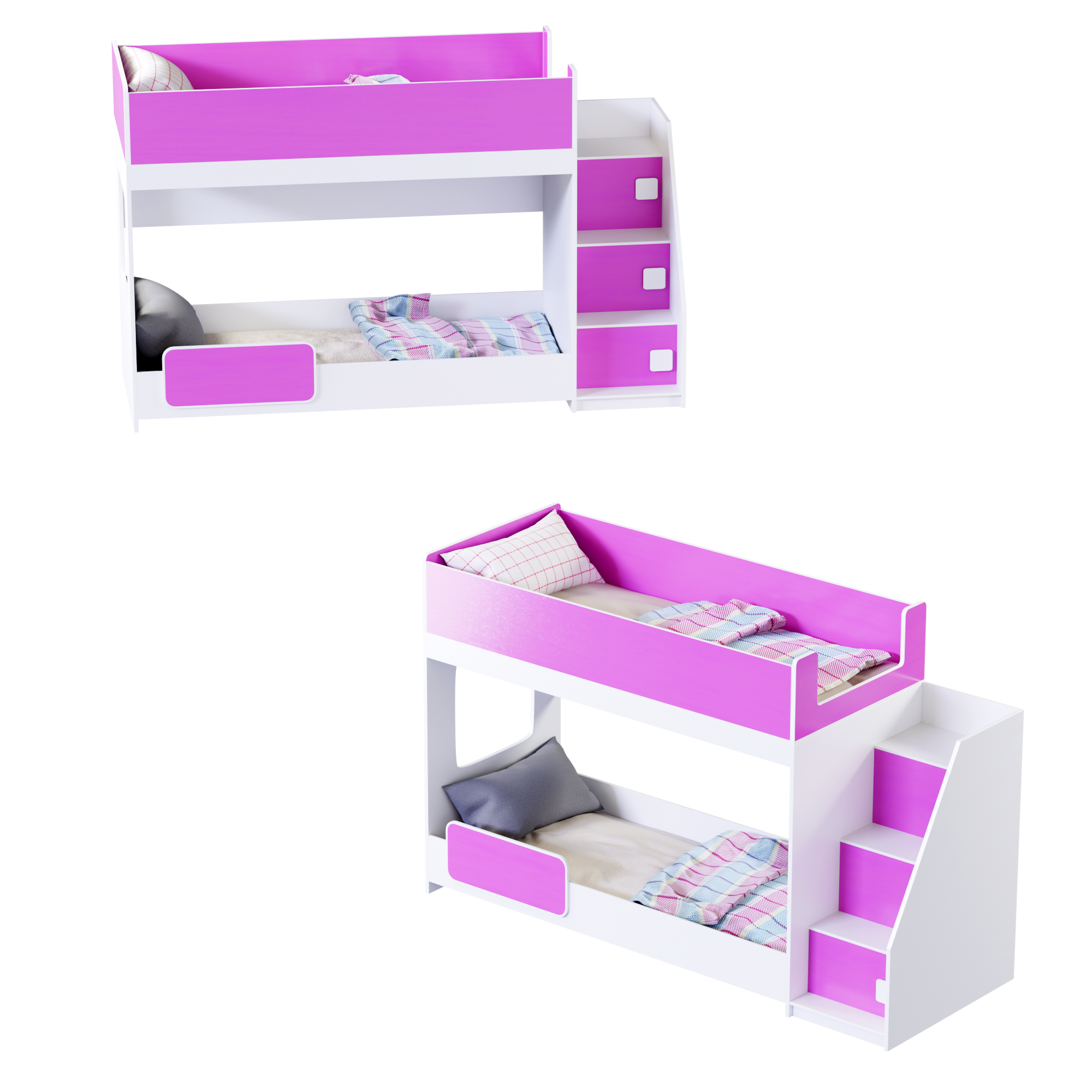 Bunk bed Legend | FREE Kids Beds models | BlenderKit