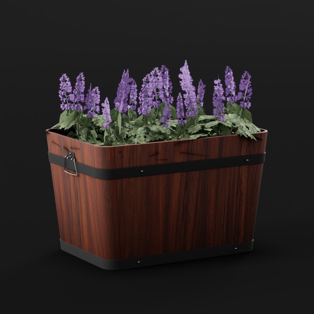 Flower Scarlet Planter | Indoor Plants models | BlenderKit