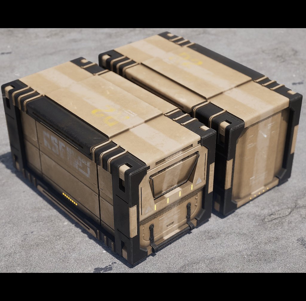 Kitbash Sci-Fi Container Game Asset | Containers models | BlenderKit