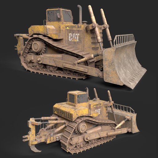Bulldozer | Industrial Vehicles models | BlenderKit