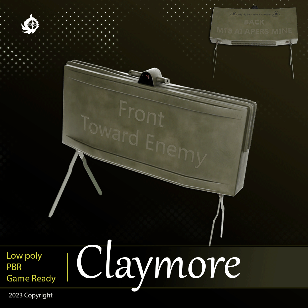 Claymore mine | Modern Weapons models | BlenderKit