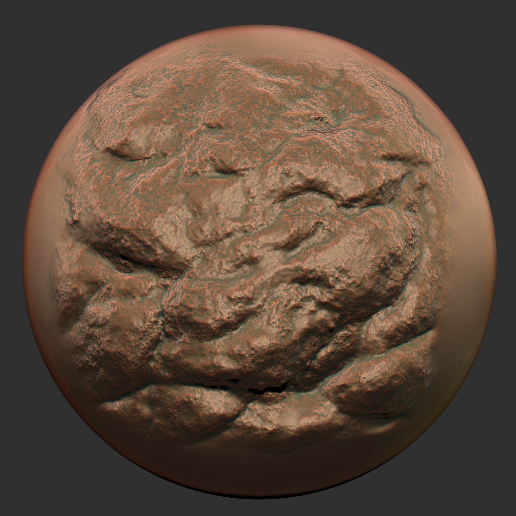 ER Rock Brush 16 | rock brushes | BlenderKit