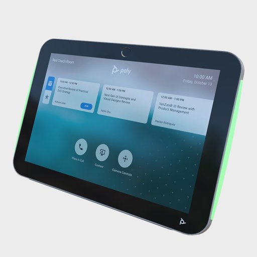 Poly TC10 WHITE Control Panel. | Tablets models | BlenderKit