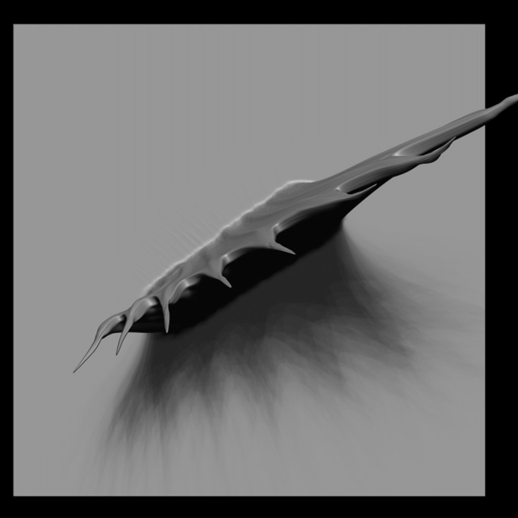 Dragon Fin VDM Brush - 01 | FREE Fins brushes | BlenderKit