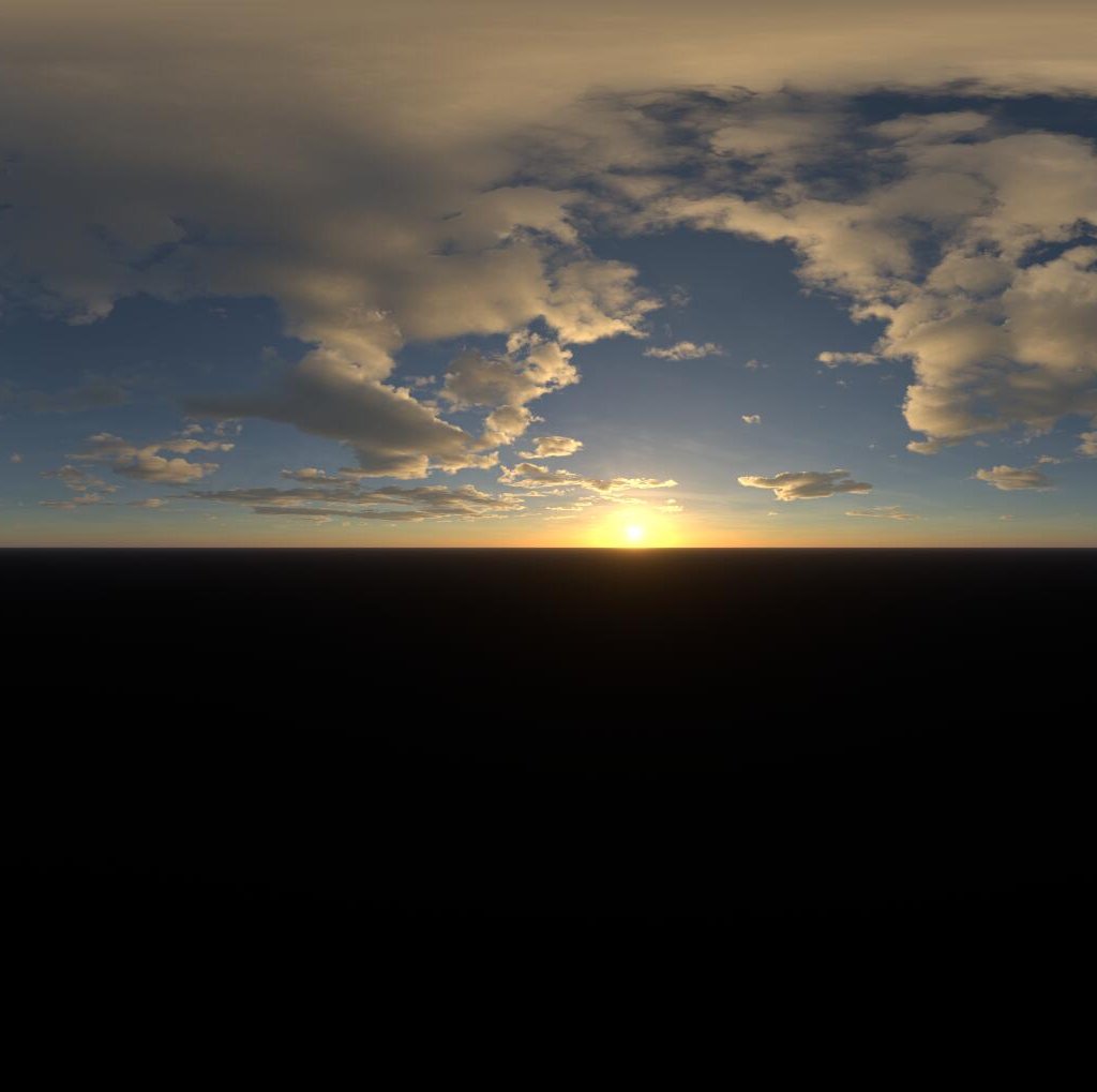 BlenderKit | Download the FREE Sunset Sky Yellow hdr