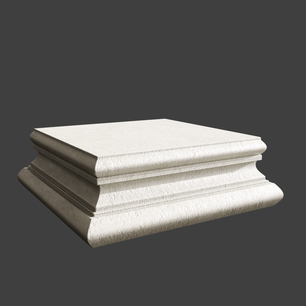 Greek Column Base 03 | Architectural Structures models | BlenderKit