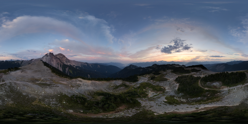 Dramatic Sunset Clouds Mountains | Landscapes HDRis | BlenderKit
