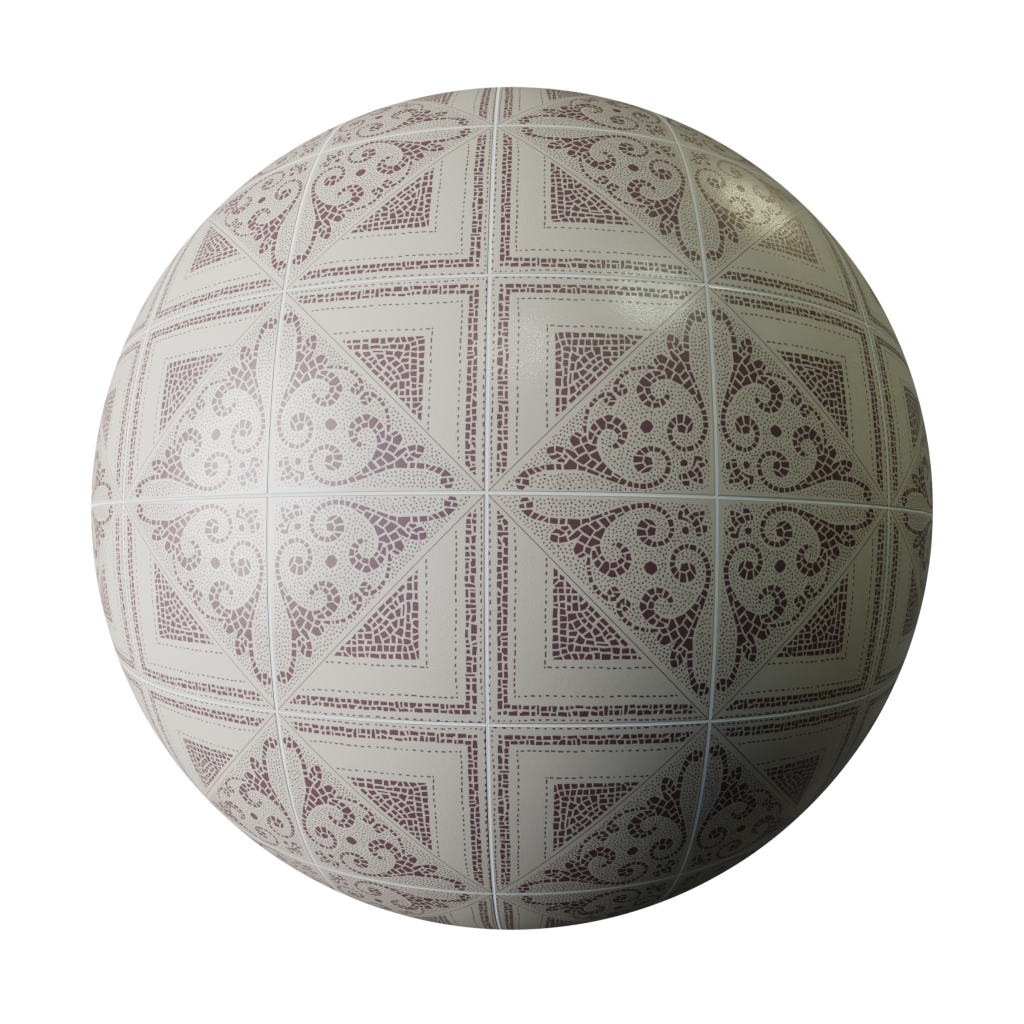 Decorated ceramic tiles | FREE floor materials | BlenderKit