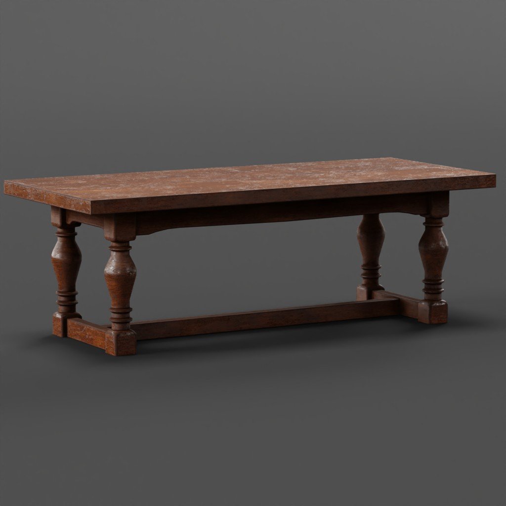Upper class small table | Tables models | BlenderKit