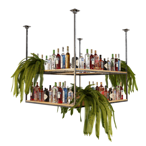 Bar Ceiling shelf | Restaurant / Bar models | BlenderKit