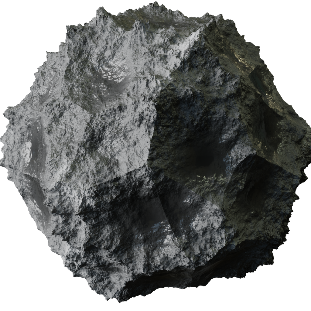 Cosmic Asteroid Meteor Craft Generator | FREE rock materials | BlenderKit