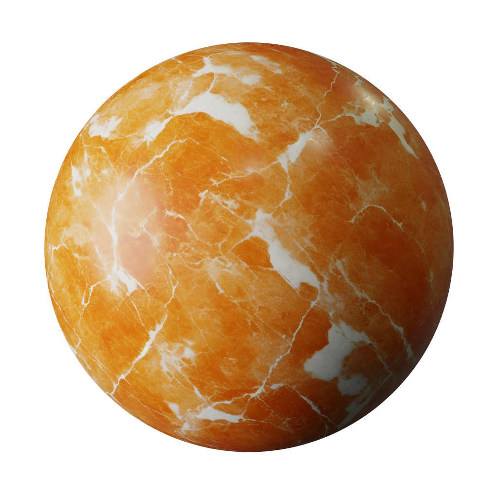 Orange Marble | FREE marble materials | BlenderKit