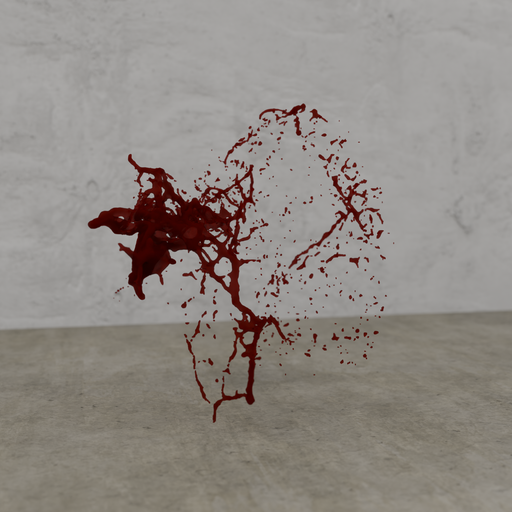 Blood Spray | Effects and Simulations models | BlenderKit