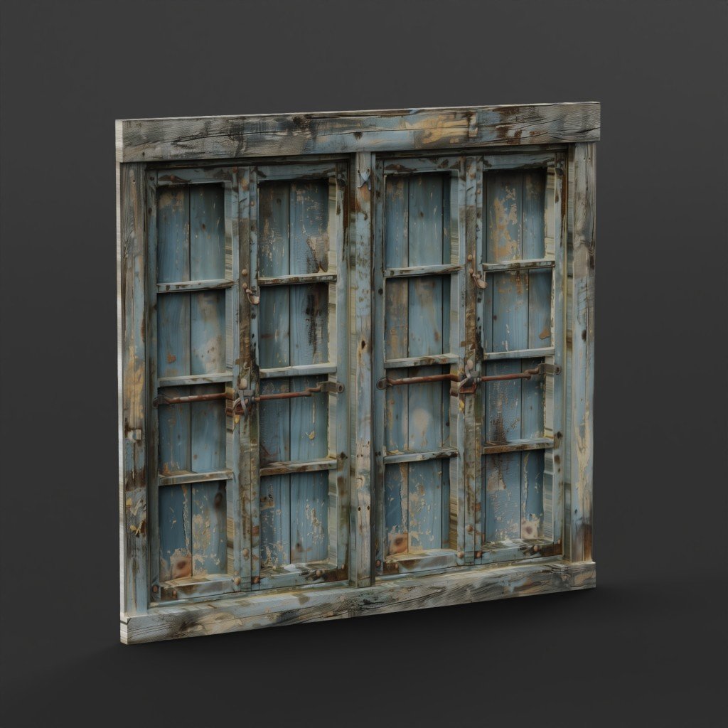 Old window - T - 58 | Windows models | BlenderKit