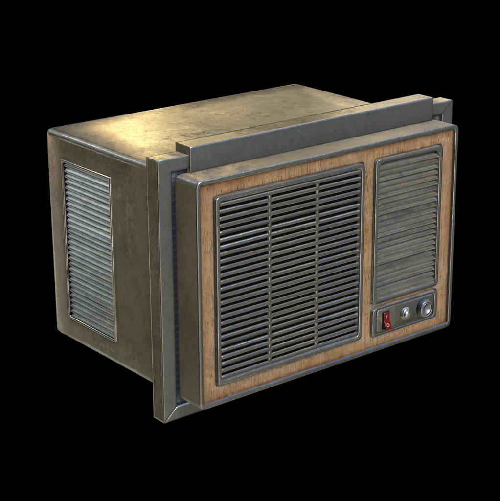 Wall mounted air conditioner | FREE Home Appliances models | BlenderKit