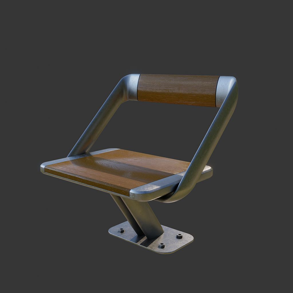 Bench 4C | Benches models | BlenderKit