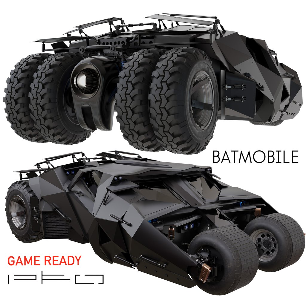 Batmobile | FREE Concept Cars models | BlenderKit