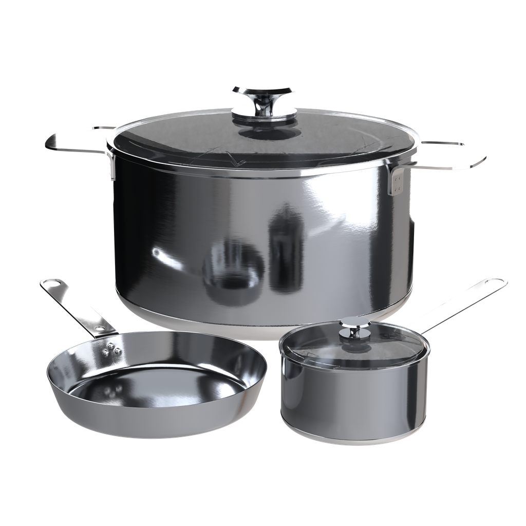 Hemkomst Cookware Set | Kitchen Appliances models | BlenderKit