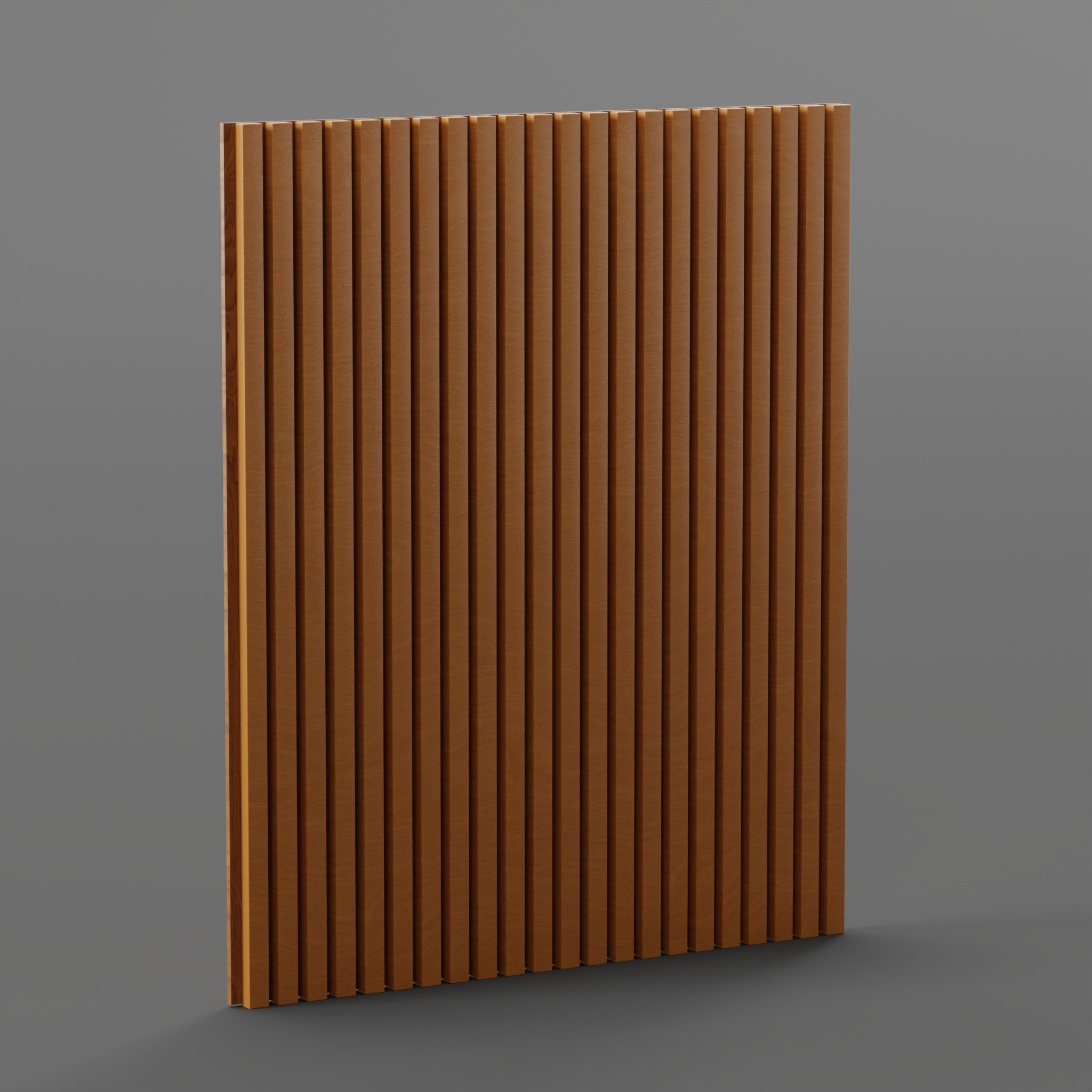Slat Wood Wall Panel | Miscellaneous models | BlenderKit