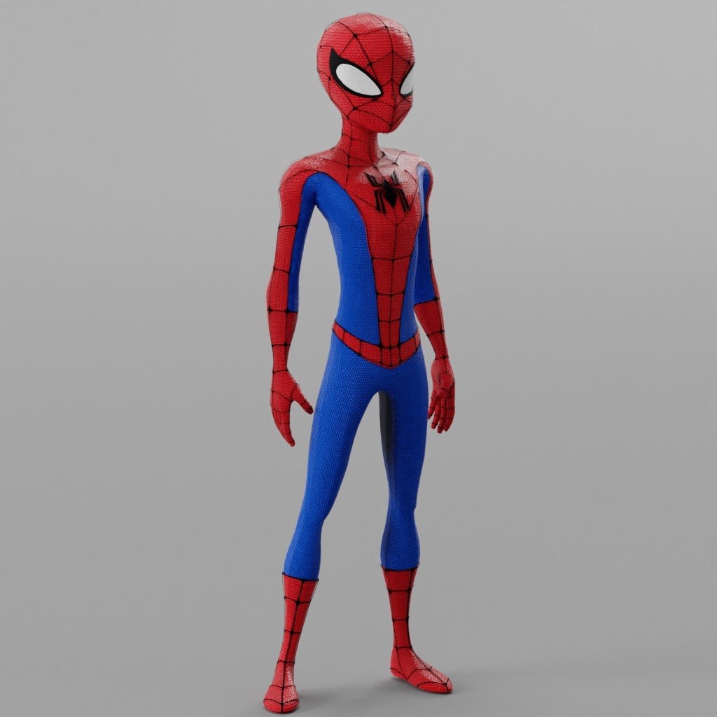 Espectacular Spiderman Rigged | Fantasy Hero / Heroines models | BlenderKit