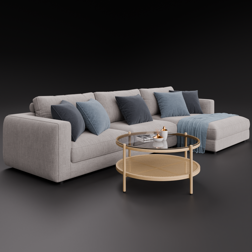 Sofa Superhiro Sectional | Sofas models | BlenderKit
